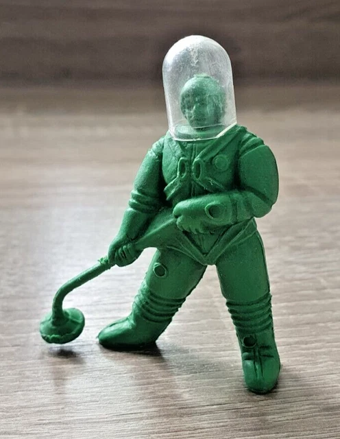 VINTAGE CRESCENT TOYS Spaceman Astronaut Figure 1960's Green with ...