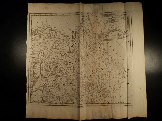 1774 HUGE MAP of Eastern Europe RUSSIA Moscow Scandinavia Tartary ATLAS ...