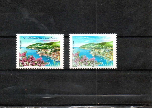 TIMBRE N°3802 **VARIÉTÉ " impression défectueuse "Villefranche sur ...