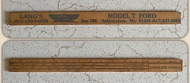 VTG FORD MODEL T Wood Gas Fuel Gauge Dip Stick Lang’s Old Car Parts ...
