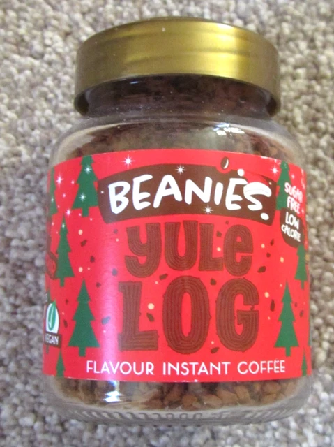 BEANIE' FLAVOURED INSTANT Coffee | Yule Log Flavour | 50g | Low Calorie ...