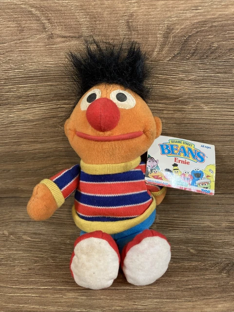 VINTAGE TYCO SESAME Street Ernie 8" Plush Soft Toy (Mattel, 1997) NWT £ ...