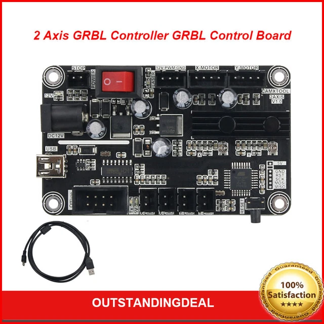 2 AXES CONTRÔLEUR GRBL USB GRBL carte de commande USB GRBL pour machines de gravure laser CNC ...