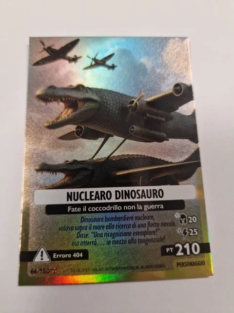 SKIFIDOL ITALIAN BRAINROT Nuclearo Dinosauro 64/150 EUR 30,00 - PicClick IT