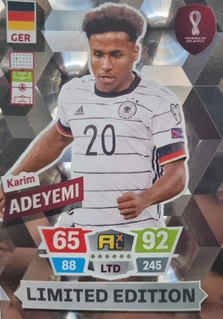 FIFA WORLD CUP QATAR 2022 XXL Limited Edition Karim Adeyemi EUR 5,00 ...