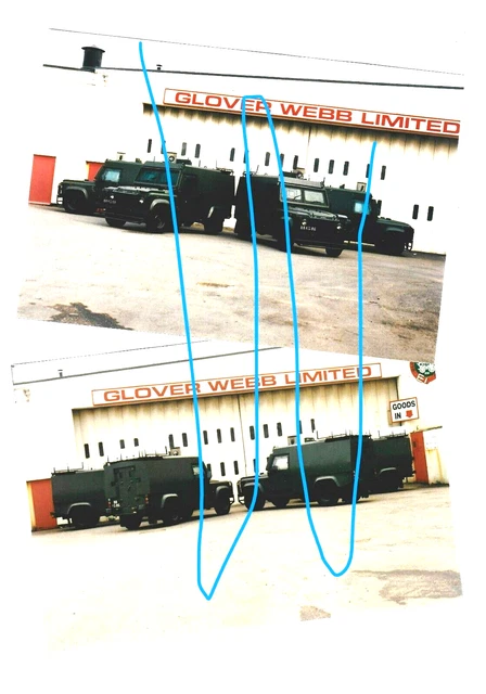 TWO ARMOURED BRITISH Army 'Glover Webb' Land Rover Vehicle 6 x 4 ...