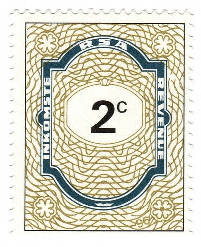 (I.B) SOUTH AFRICA Revenue : Duty Stamp 2c $6.35 - PicClick