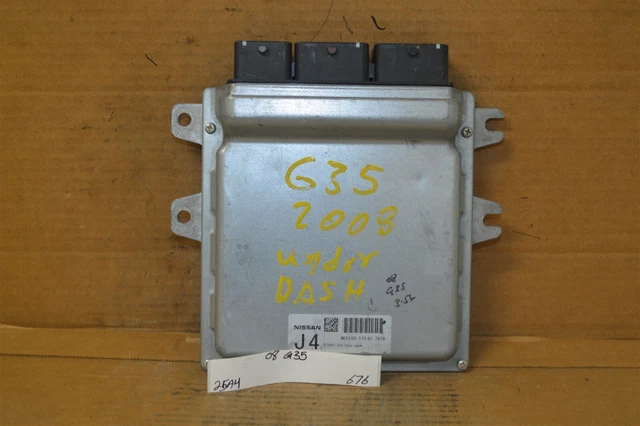 08 INFINITI G35 3.5L Engine Control Unit ECU MEC100570D1 Module 676 ...