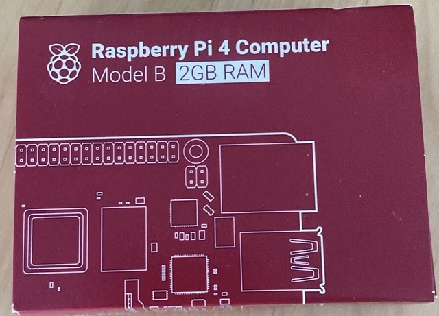 RASPBERRY PI 4 Computer Model B 2GB RAM USB Ports Bluetooth 5.0 HDMI ...