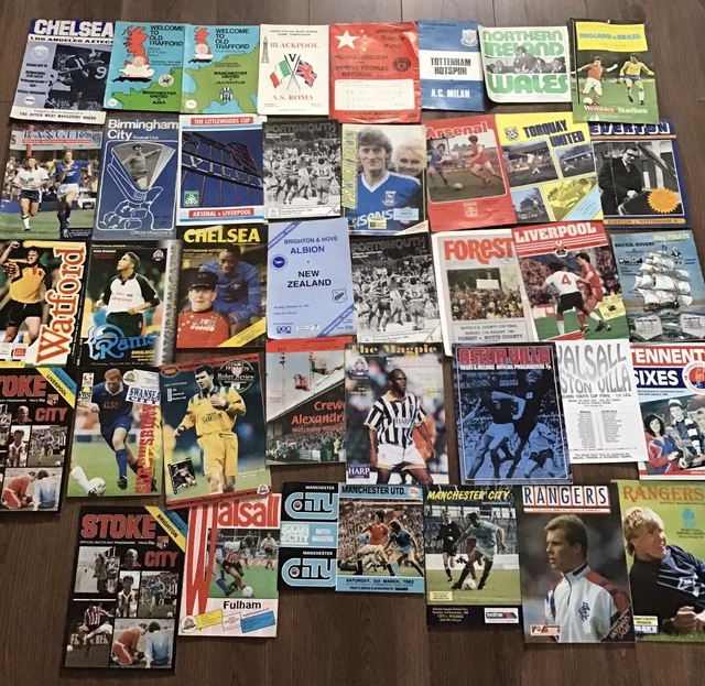 BRITISH U.K. FOOTBALL programmes job lot 1960s/70s/80s/90s £12.50 ...