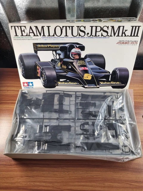 TAMIYA TEAM LOTUS J.P.S. Mk.III 1/20 Scale Model Kit #20004 Vintage F1 ...