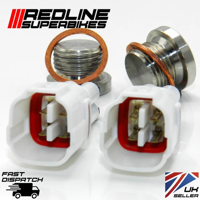 O2 OXYGEN LAMBDA Sensor Eliminator Plugs Kit KTM 1190 RC8 RC8-R 2008 ...