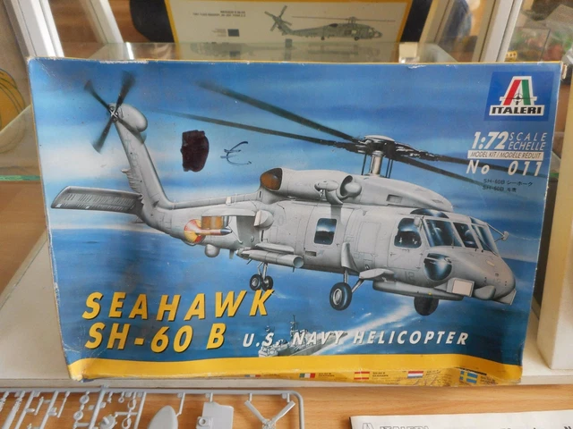 MODELKIT ITALERI SEAHAWK SH-60B US Navy Helicopter on 1:72 in Box EUR ...