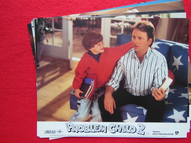 RARE VINTAGE 10X8 UK FOH LOBBY CARD STILL SET(x8) - PROBLEM CHILD 2 ...