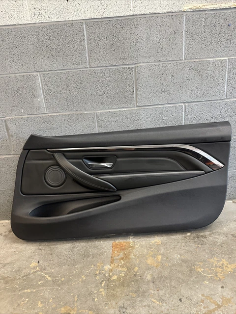 15-20 BMW F82 F83 M4 S55 Front Right Passenger Black Leather Door Card ...