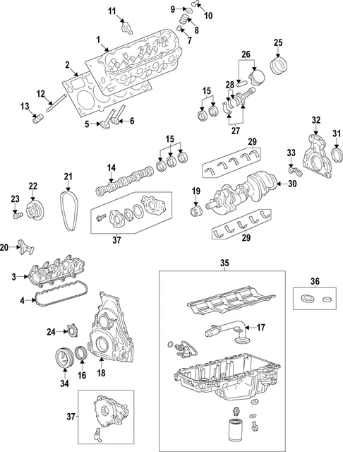 GENUINE GM CAMSHAFT Position Actuator Solenoid Valve 12697047 EUR 41,37 ...