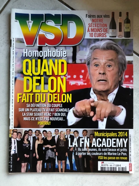 COLLECTION ALAIN DELON ☆ Magazine VSD n° 1881 ☆ 12 septembre 2013 ☆ EUR ...