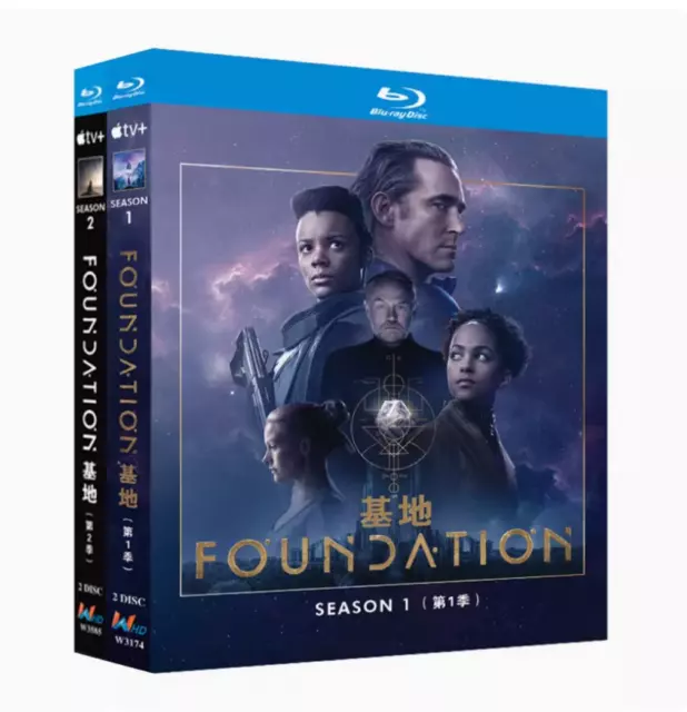 FOUNDATION SEASON 1-2 BD Movie TV Film 4-Disc All Region New Box Set ...