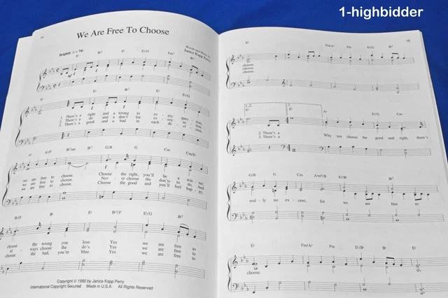 L'ÉGLISE DE JÉSUS-CHRIST Janice Kapp Perry piano vocal SDJ livre de ...