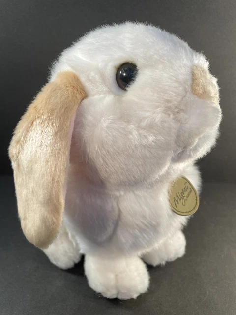 MIYONI AURORA RABBIT Bunny White 8” Plush Stuffed Animal Soft EUC ...