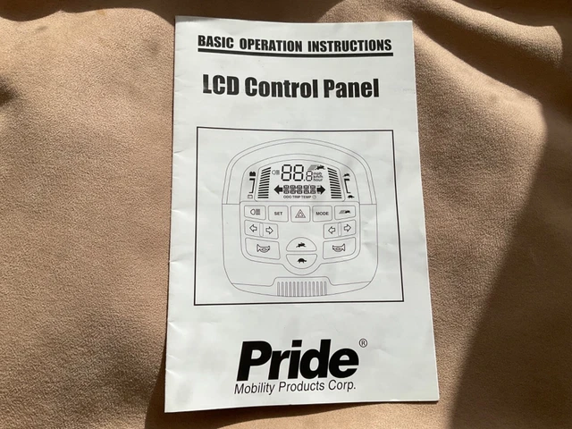 CELEBRITY PRIDE COLT PURSUIT mobility scooter LCD CONTROL PANEL ...