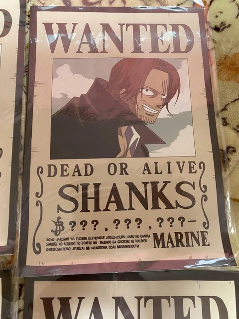ONE PIECE WANTED Poster Luffy Shanks Zoro Chopper Nami £35.28 - PicClick UK