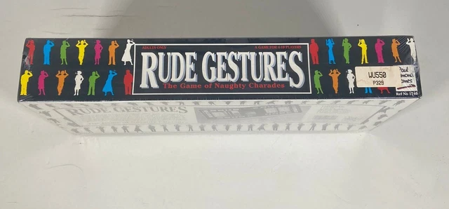 RUDE GESTURES ADULT Charades Board Parlour Game 1993 SEALED £9.99 ...