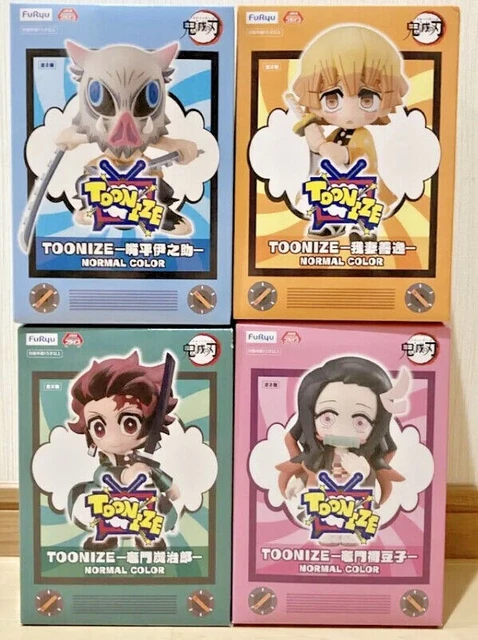 DEMON SLAYER TOONIZE Normal Color Figure Tanjiro Nezuko Zenitsu Set of ...
