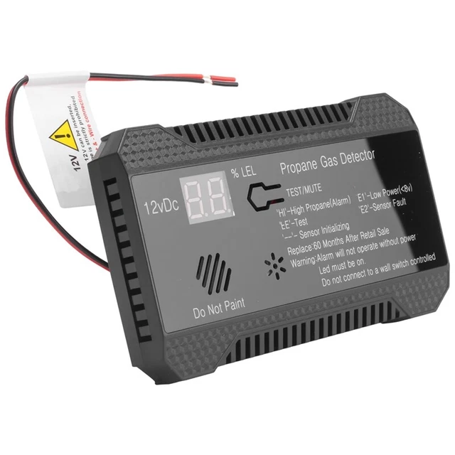 PROPANE DETECTOR 12V Natural Gas Sensor Leak Alarm 85DB Siren for ...