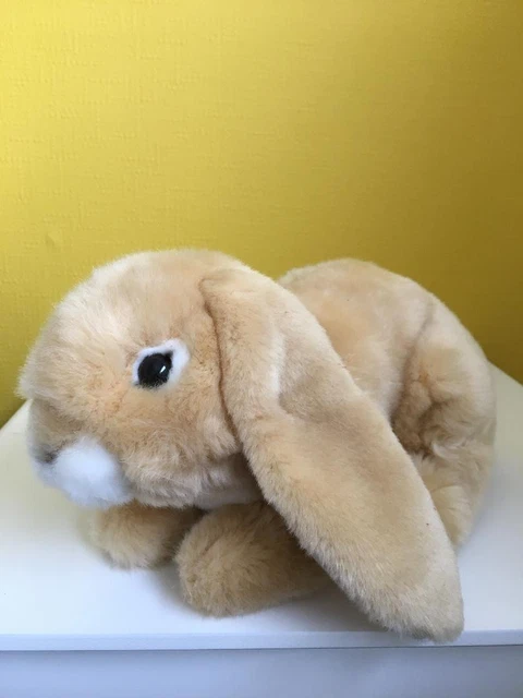 LIVING NATURE LOP Eared Bunny Rabbit Beige Plush Soft Toy Realistic ...