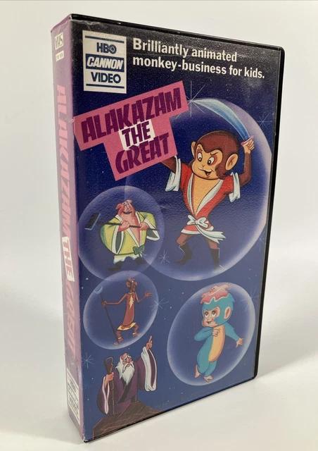 ALAKAZAM THE GREAT VHS 1961 60s Early Toei Anime HBO Cannon Video Rare ...
