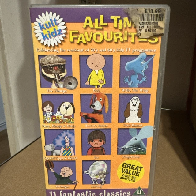 KULT KIDZ ALL Time Favourites Vhs Video Retro Children’s Cartoons 70s ...