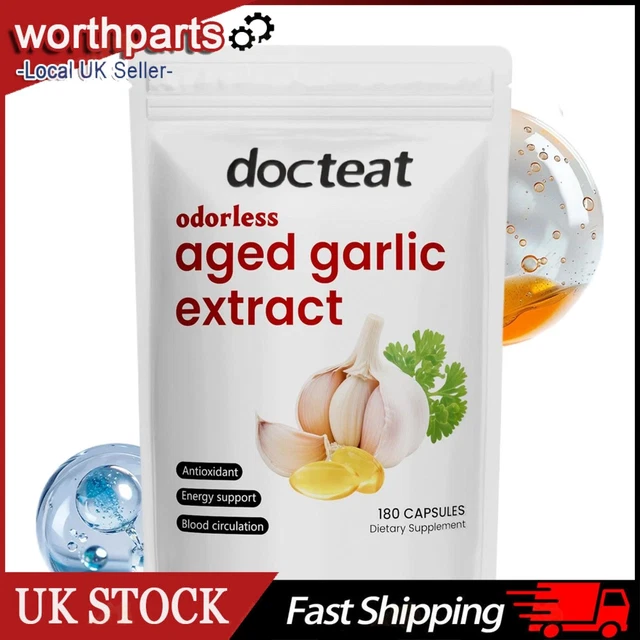 180 PIECES ODORLESS Garlic Per Servings 2 Years Aged Garlic Extract💞 £ ...