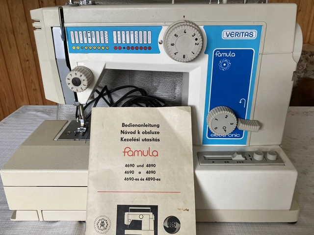 ELEKTRISCHE NÄHMASCHINE VERITAS Famula 4690, funktionstüchtig EUR 89,90 ...