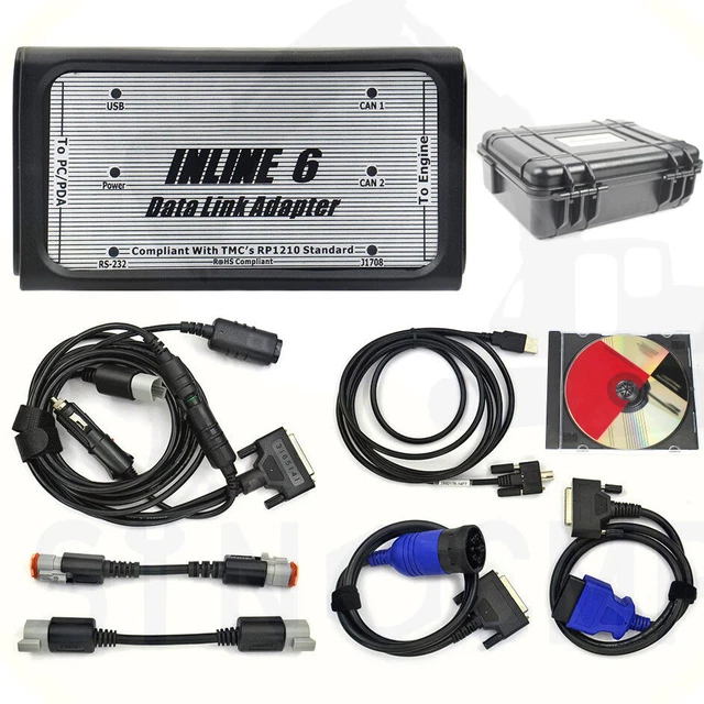 3165033 INLINE 6 Data Link Adapter Diagnostic Tool For Cummins Komatsu ...