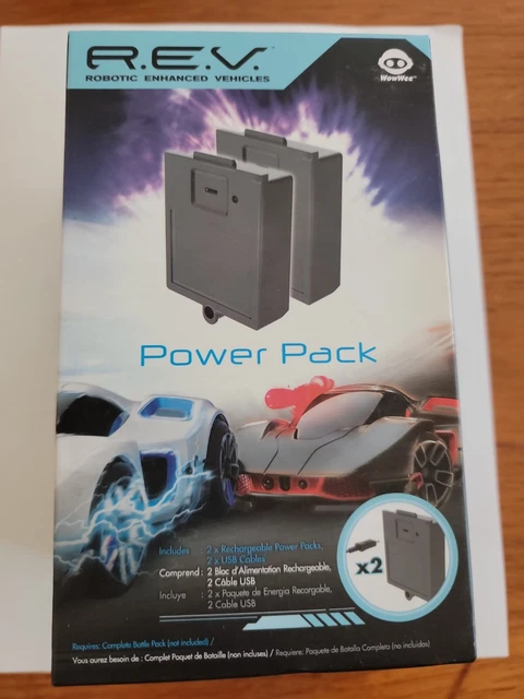 REV ROBOTIC ENHANCED Vehicles Power Pack 2 Recharge Power Packs 2 USB ...