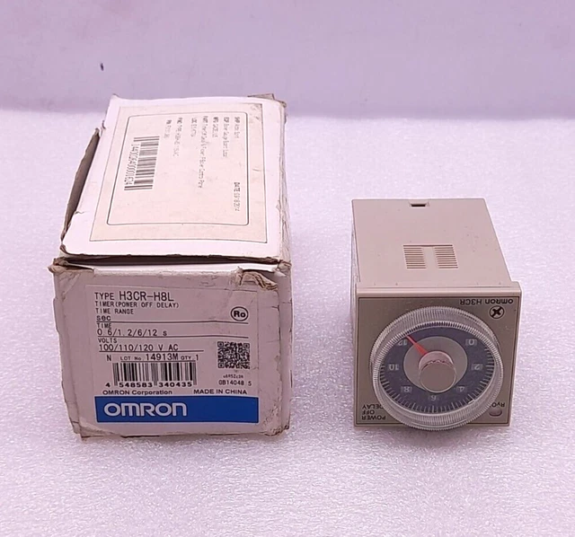 OMRON H3CR-H8L TIMER power Off Delay 0.6/1.2/6/12s 100/110/120VAC 0.05s ...