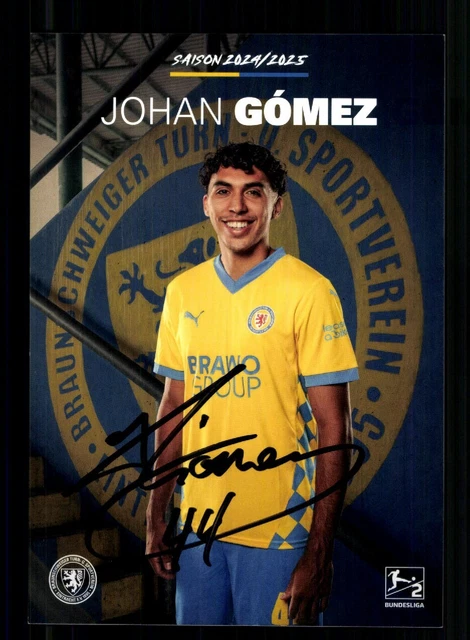 JOHAN GOMEZ AUTOGRAMMKARTE Eintracht Braunschweig 2024-25 Original Signiert EUR 1,99 - PicClick DE