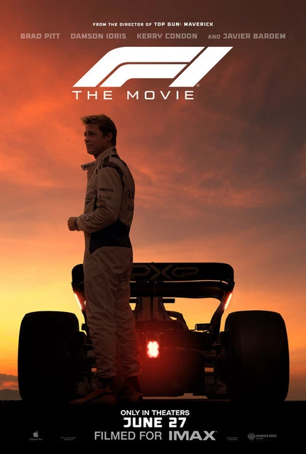 F1 FORMULA ONE (Brad Pitt/Damson Idris) film poster print 7 - 8" x 12 ...