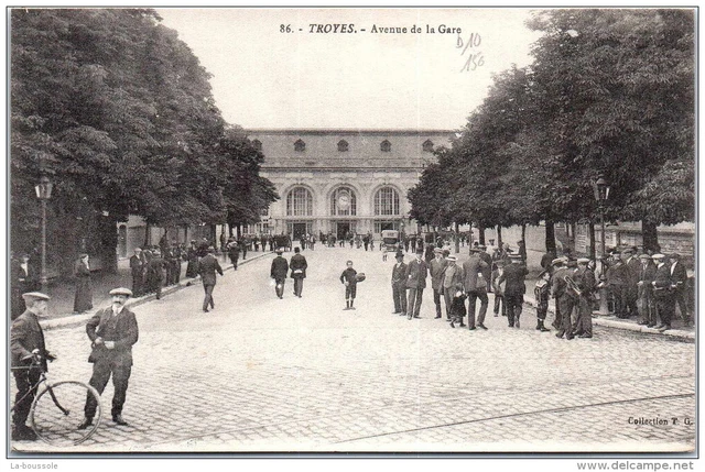 10 TROYES - avenue de la gare (animation) EUR 4,00 - PicClick FR