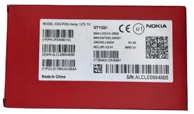 NOKIA RED SFP Transceiver Module XGS-PON ONU I-Temp 1270 TX , lot of 10 ...