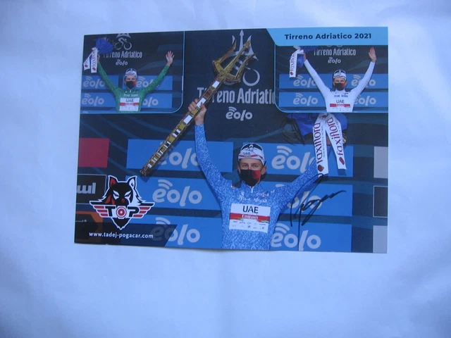 CYCLISME - AUTOGRAPHE - carte signée Tadej Pogacar EUR 10,00 - PicClick FR