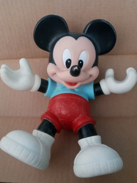 VINTAGE RUBBER WALT Disney Mickey Mouse Toy Made In China £8.17 ...