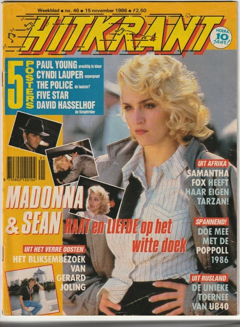 MADONNA HITKRANT (NOVEMBER 1986) Netherlands Magazine : very rare ...