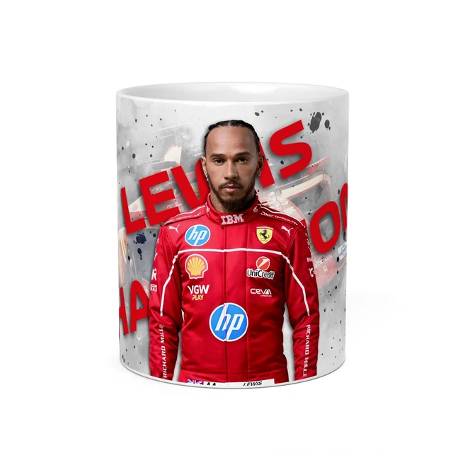 LEWIS HAMILTON | Scuderia Ferrari | 2025 Season | Mug 11oz | Glossy ...