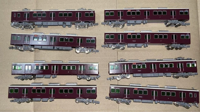MODEL TRAIN GREEN Max 30208 7000/7300 Series Hankyu Kyoto Line £453.16 ...