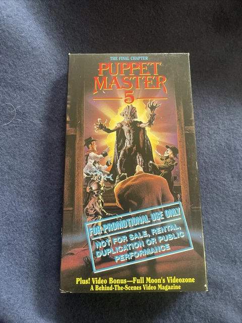 PUPPET MASTER 5 The Final Chapter VHS RARE PROMOTIONAL SCREENER 1994 Horror £18.49 - PicClick UK