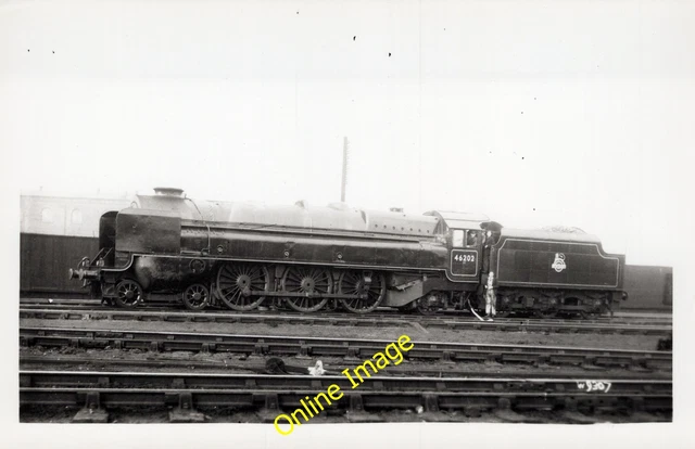 RAILWAY PHOTO 6X4 LMS Princess 4-6-2 46202 unknown shed c1960's £2.00 ...