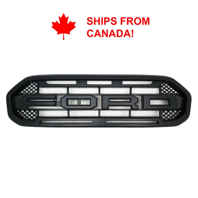 2019 2020 2021 Ford Ranger Raptor Grill Grille with Letters (Matte ...