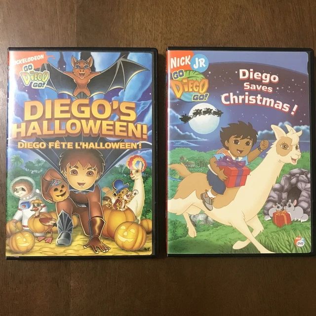 LOT OF 2 Go Diego Go DVDs: Diego's Halloween and Diego Saves Christmas ...